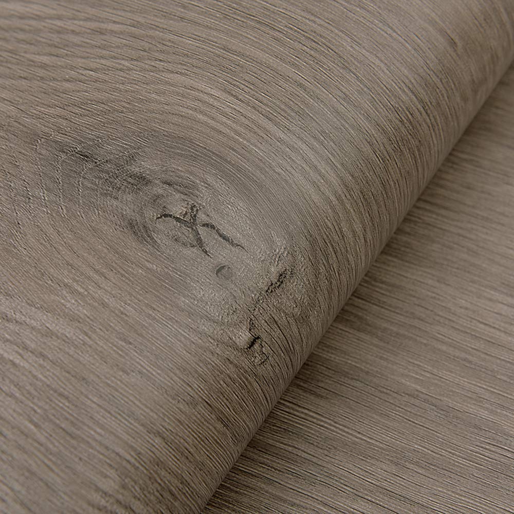 Self Adhesive Gray Oak Wood Contact Paper Shelf Liner for Bathroom Kitchen Cabinets Countertop Table Desk Door Decal 24x117 Inches