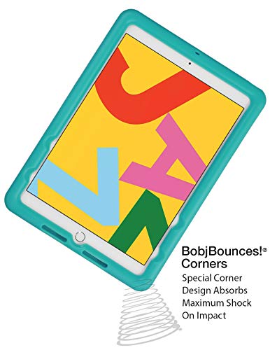 BobjGear Bobj Rugged Tablet Case for iPad 10.2 inch - 9th Gen (2021), 8th Gen (2020), 7th Gen (2019) Kid Friendly (Terrific Turquoise)