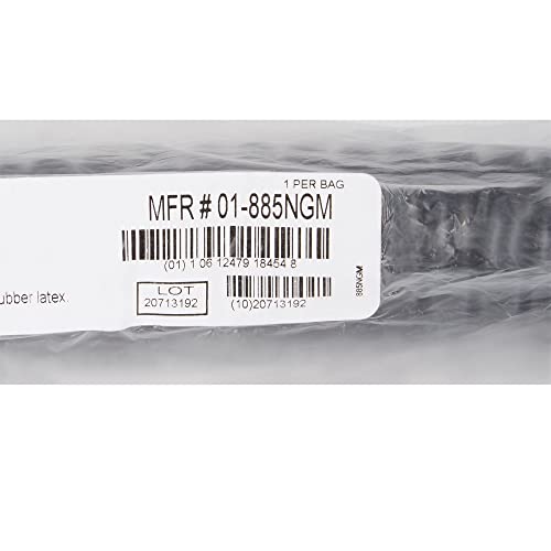 McKesson LUMEON Blood Pressure Coiled Tubing, for use with Clock Face Aneroid Sphygmomanometers - Black, 8 ft Long, 1 Count