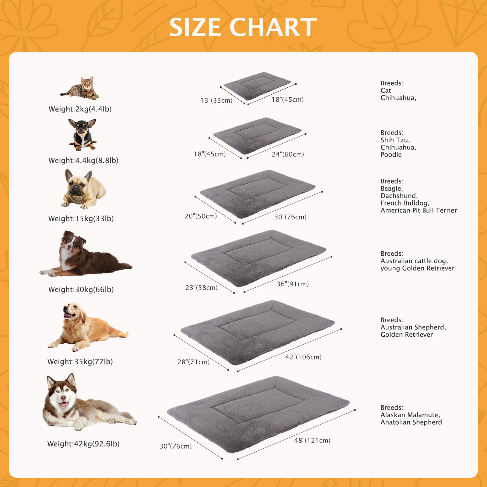 Vetasac Reversible Dog Bed Mat with Plush and Corn Velvet,Soft Warm Pet Cushion, Dual Purpose Washable Sleeping Mattress Bed for Small Medium Large Dog and Cat XB004 (24"x18", Light Grey)
