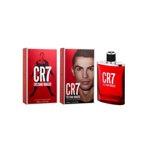 CR7 Cristiano Ronaldo - Eau De Toilette Cologne Scent for Men - Woody, Musky Scent with Lavender, Cardamom, Tobacco, and Cedar - From Cristiano Ronaldo’s Original Men’s Fragrance Collection - 3.4 oz