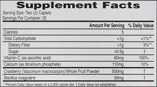 AZO Cranberry for Healthy Urinary Tract with Immune Boosting Probiotic & Vitamin C - 50 Tab