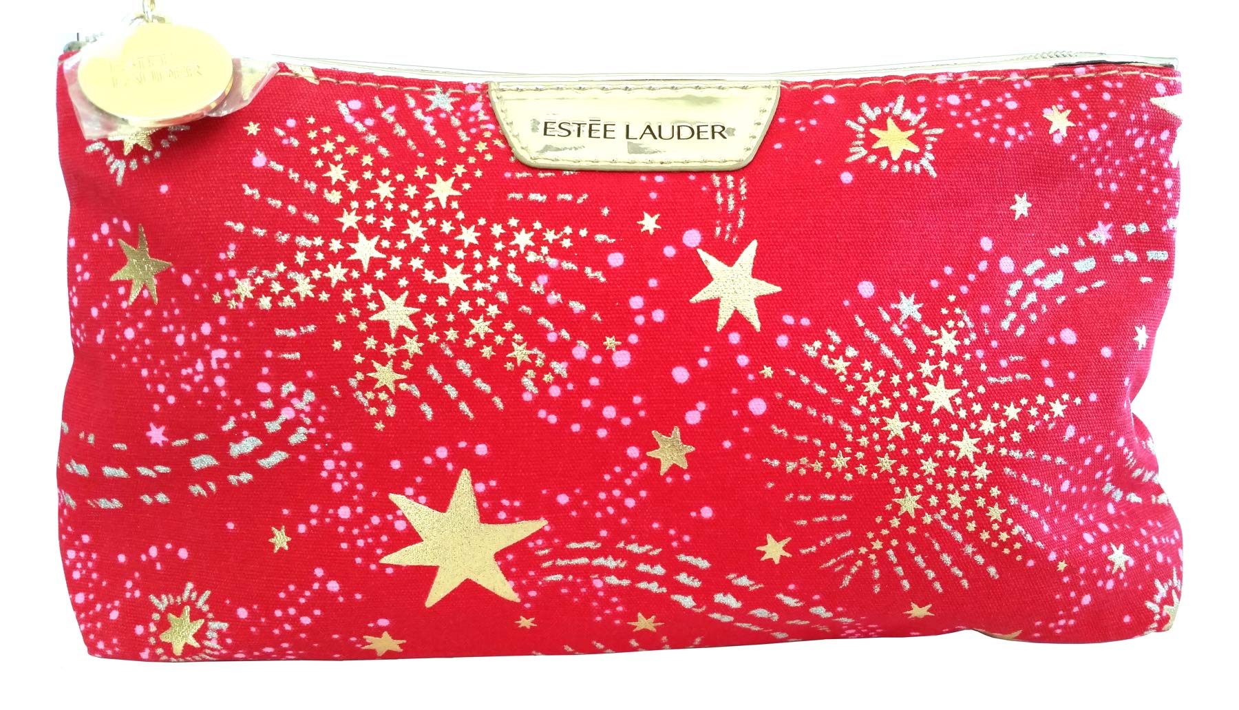 Designer Cosmetics Makeup Travel Bag (Zodiac/Horoscope Red Shooting Stars)