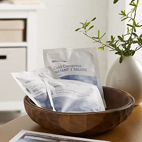 McKesson Cold Compress Deluxe, Instant Cold Pack, Disposable, 6 4/5 in x 9 in, 1 Count, 24 Packs, 24 Total