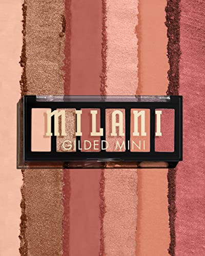 Milani Gilded Mini Eyeshadow Palette with 6 Matte & Shimmer Hues - It's All Rosé