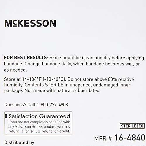 McKesson Adhesive Bandage Transparent Strip, Sterile, Silicone Adhesive, 1 in x 3 in, 10 Count, 1 Pack