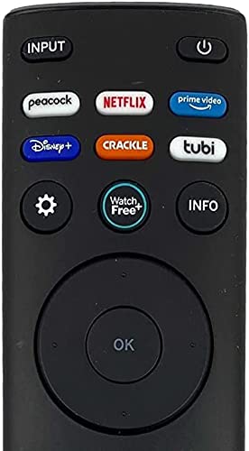 Amtone XRT140 Universal Replacement Remote Control for VIZIO All LED LCD HD 4K UHD HDR Smart TVs with Netflix Dis+ Crackle Tubi Apps for D24FF1 D24F-F1 D32FF1 D32F-F1 D43FF1 D43F-F1