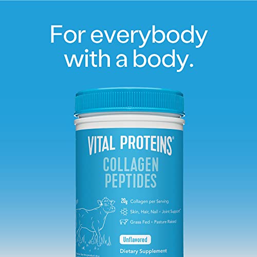 Vital Proteins Collagen Peptides Powder, Promotes Hair, Nail, Skin, Bone and Joint Health, Unflavored 9.33 OZ