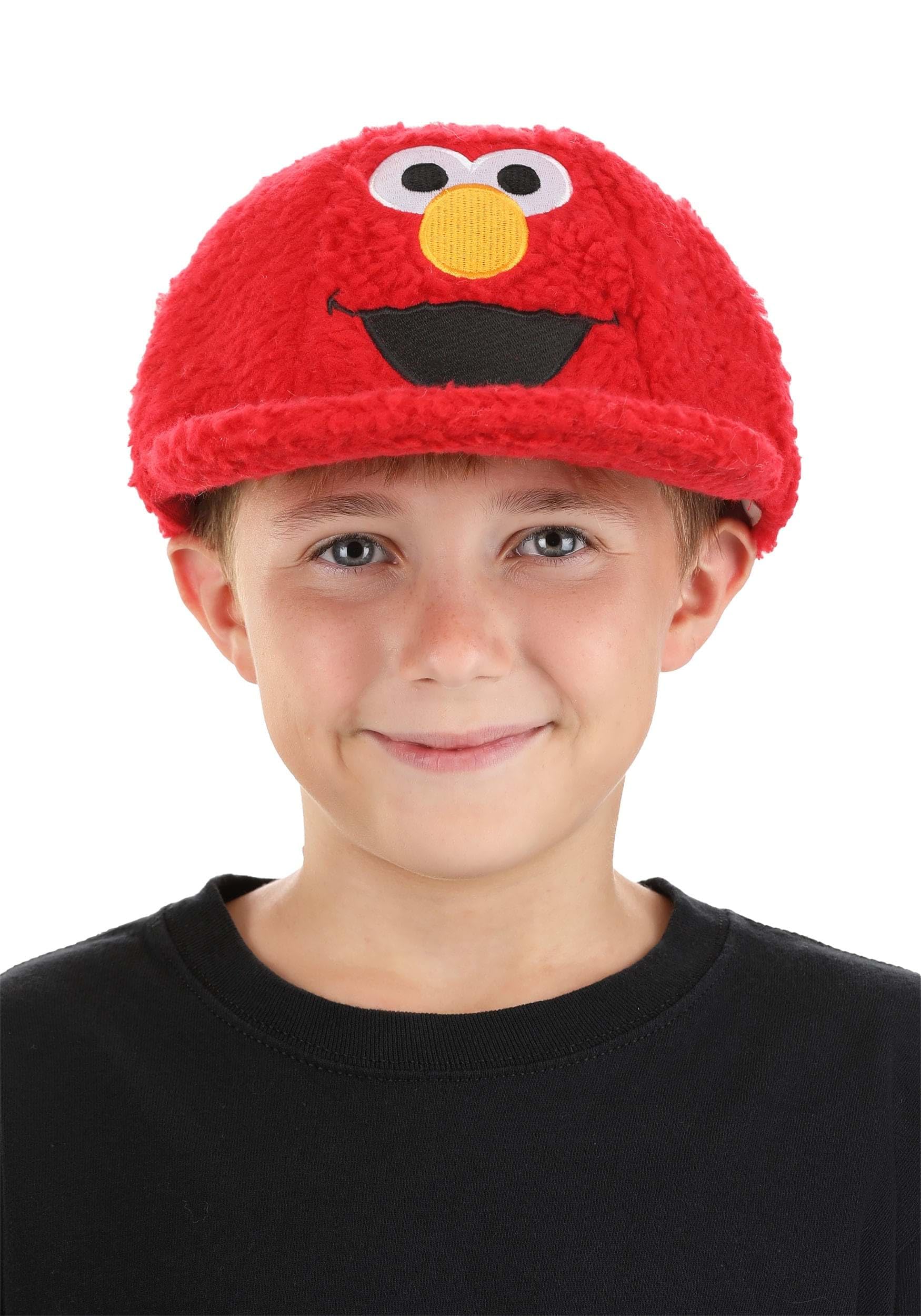 Fun Costumes Sesame Street Fuzzy Elmo Baseball Cap | One Size Fits Most Elmo Hats | Character Hat ST Red