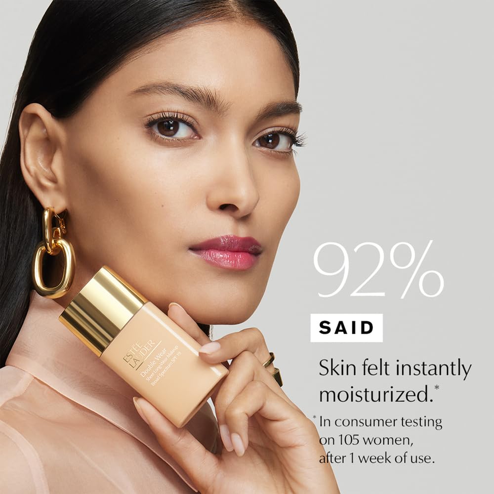 Estée Lauder Double Wear Sheer Matte Long-Wear Foundation SPF 19, 1.0 Fl Oz, 4C3 Softan