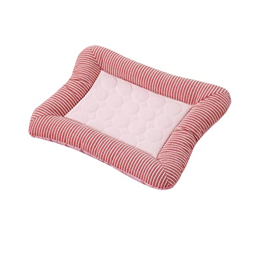 Dog Bed Mat - Soft Crate Mat with Anti-Slip - Pet Mattress for Dog/Cat Sleeping/2183 (Color : Pink)