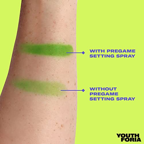 Youthforia Pregame Setting Spray, Daily Skin Moisturizing Mist, Extends Wear of Makeup & Creates A Soft-Radiant Finish, Vegan & Cruelty-Free