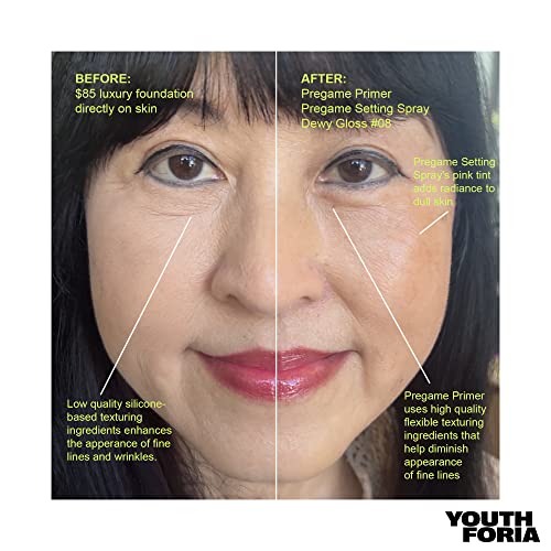 Youthforia Pregame Setting Spray, Daily Skin Moisturizing Mist, Extends Wear of Makeup & Creates A Soft-Radiant Finish, Vegan & Cruelty-Free
