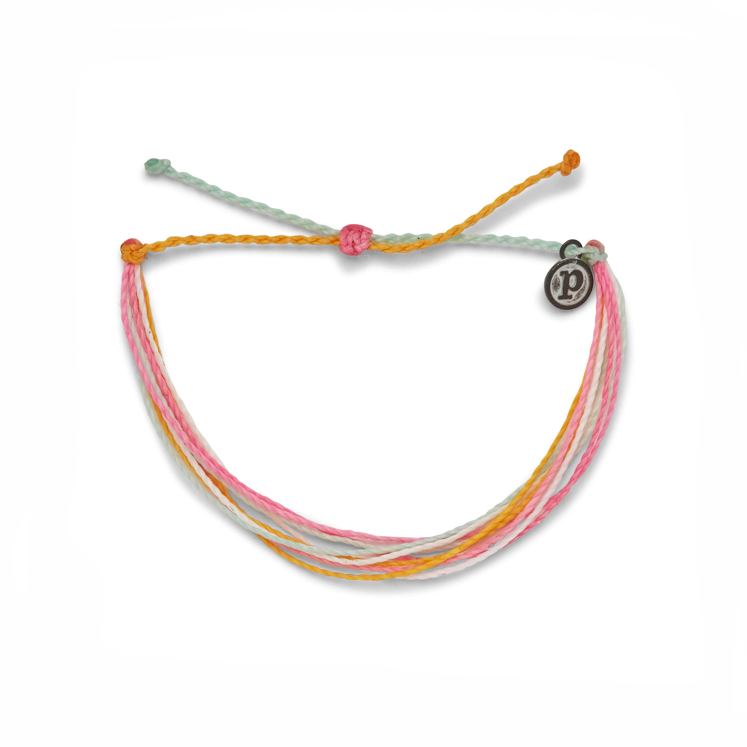 Pura Vida Original Brighter Days Bracelet - Adjustable Band, 100% Waterproof - Plated Brand Charm
