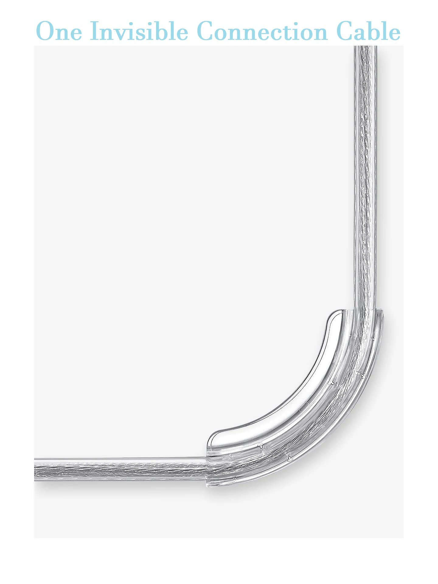 One Invisible Connection Cable for Samsung Neo QLED 8K Smart TV Model QN95A, QN700A, QN800A, QN900A, Compatible BN39-02688A E343577 21302 N23UC0870, 8FT (2.5M), Silver, NOT fit Samsung Frame TV