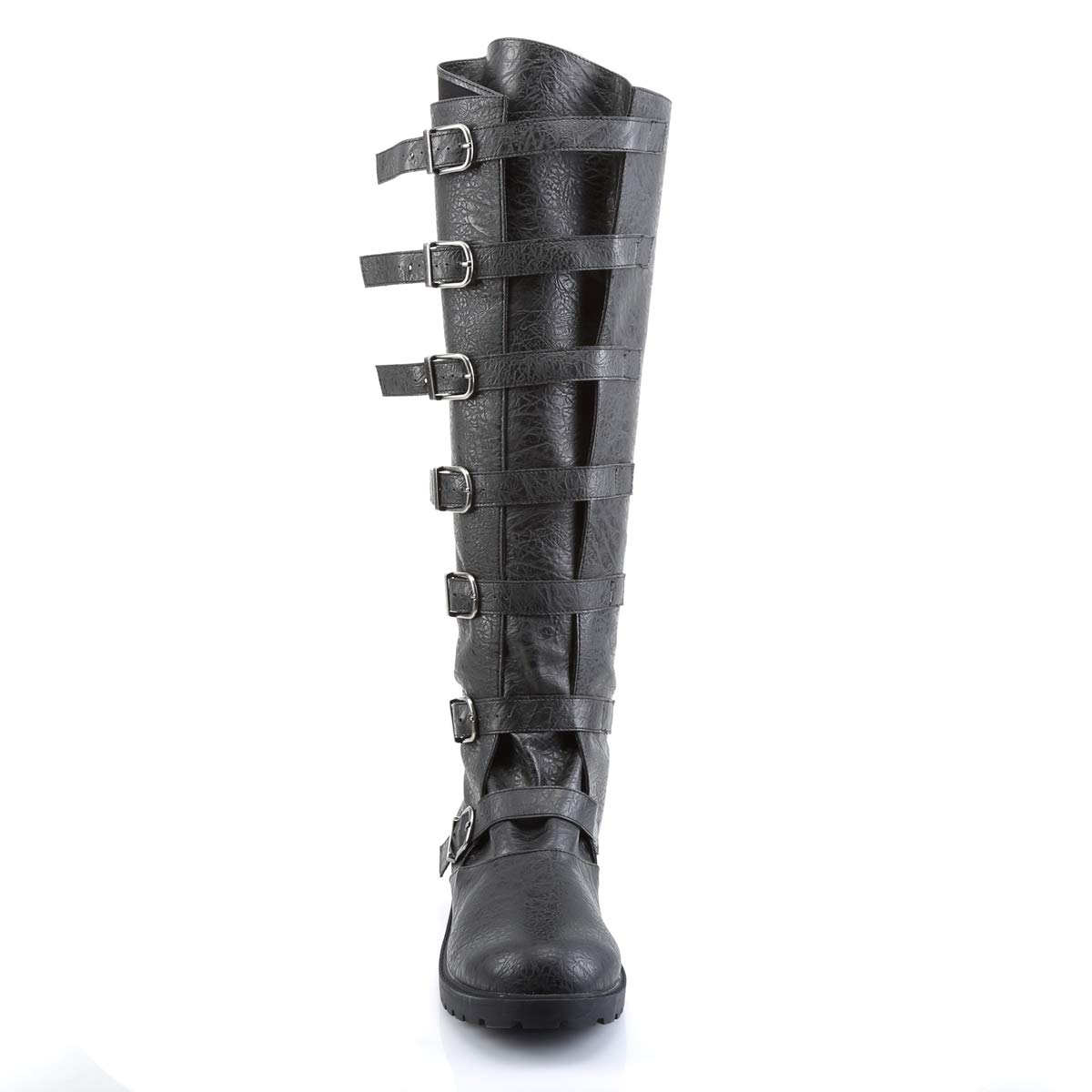 Funtasma Men's Gotham-110, Black Distressed Polyurethane, Small/8-9 M US