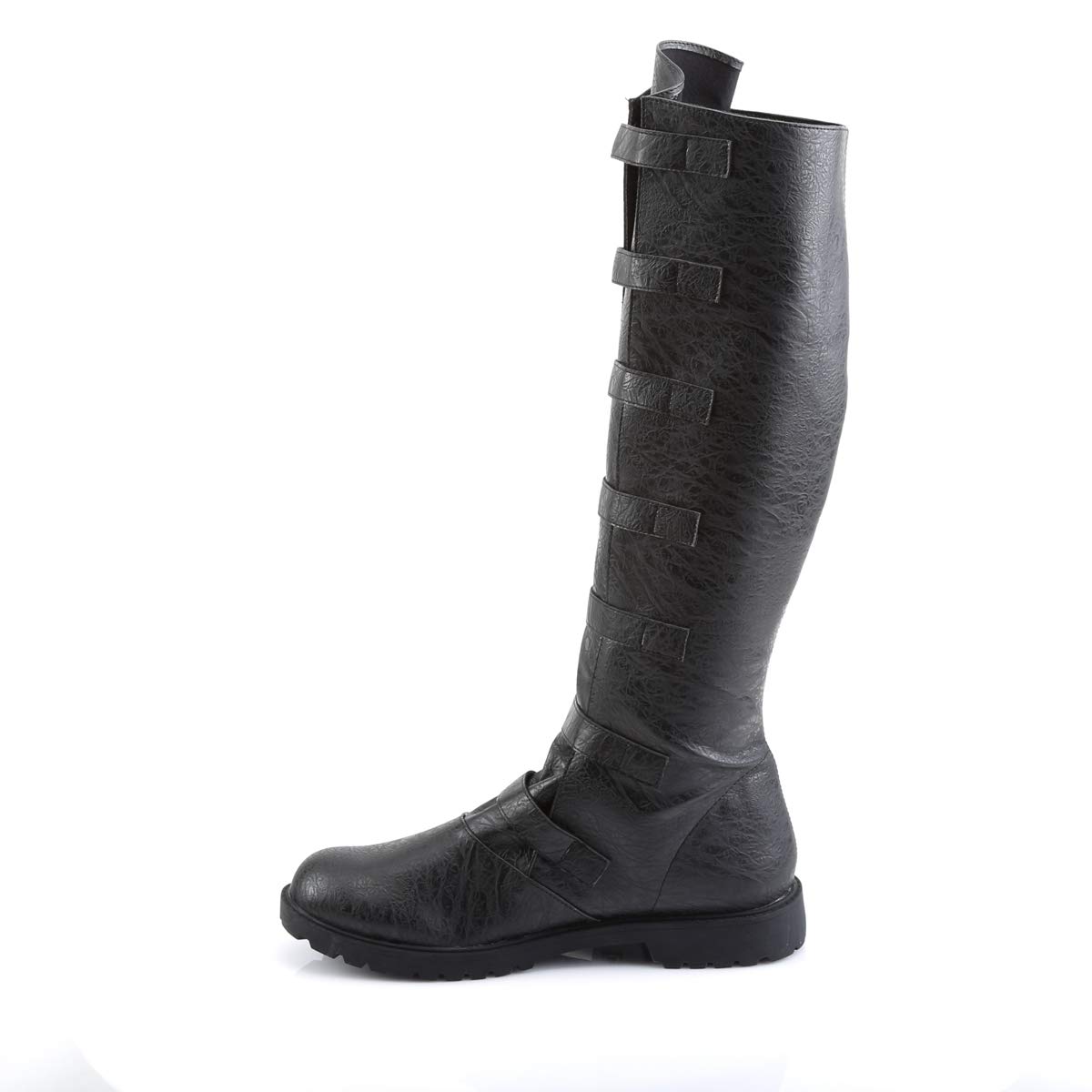 Funtasma Men's Gotham-110, Black Distressed Polyurethane, Small/8-9 M US