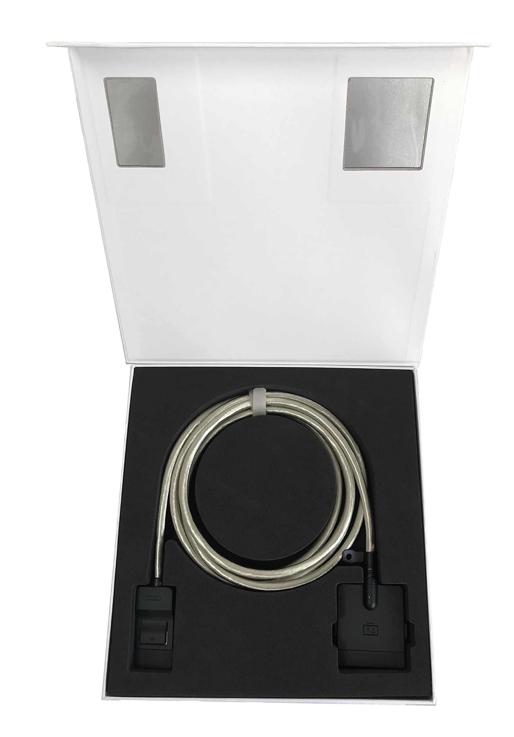 One Invisible Connection Cable for Samsung Neo QLED 8K Smart TV Model QN95A, QN700A, QN800A, QN900A, Compatible BN39-02688A E343577 21302 N23UC0870, 8FT (2.5M), Silver, NOT fit Samsung Frame TV