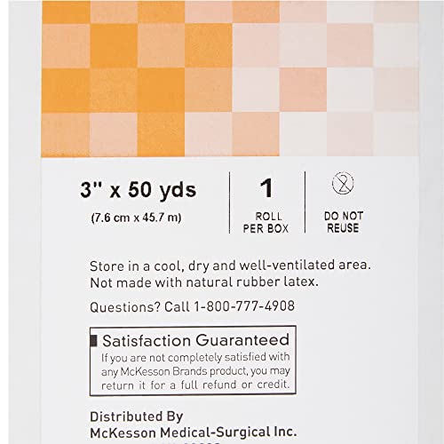 McKesson Stockinette Bandage Wrap - Cotton, Single Ply, Non-Sterile, Bias Cut - Size 3, 3 in x 50 yd, 1 Count, 1 Pack