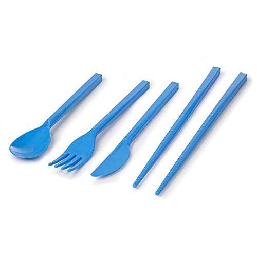 Sistema To Go Collection 4 Piece Cutlery Set, Assorted Colors (Pack of 2)