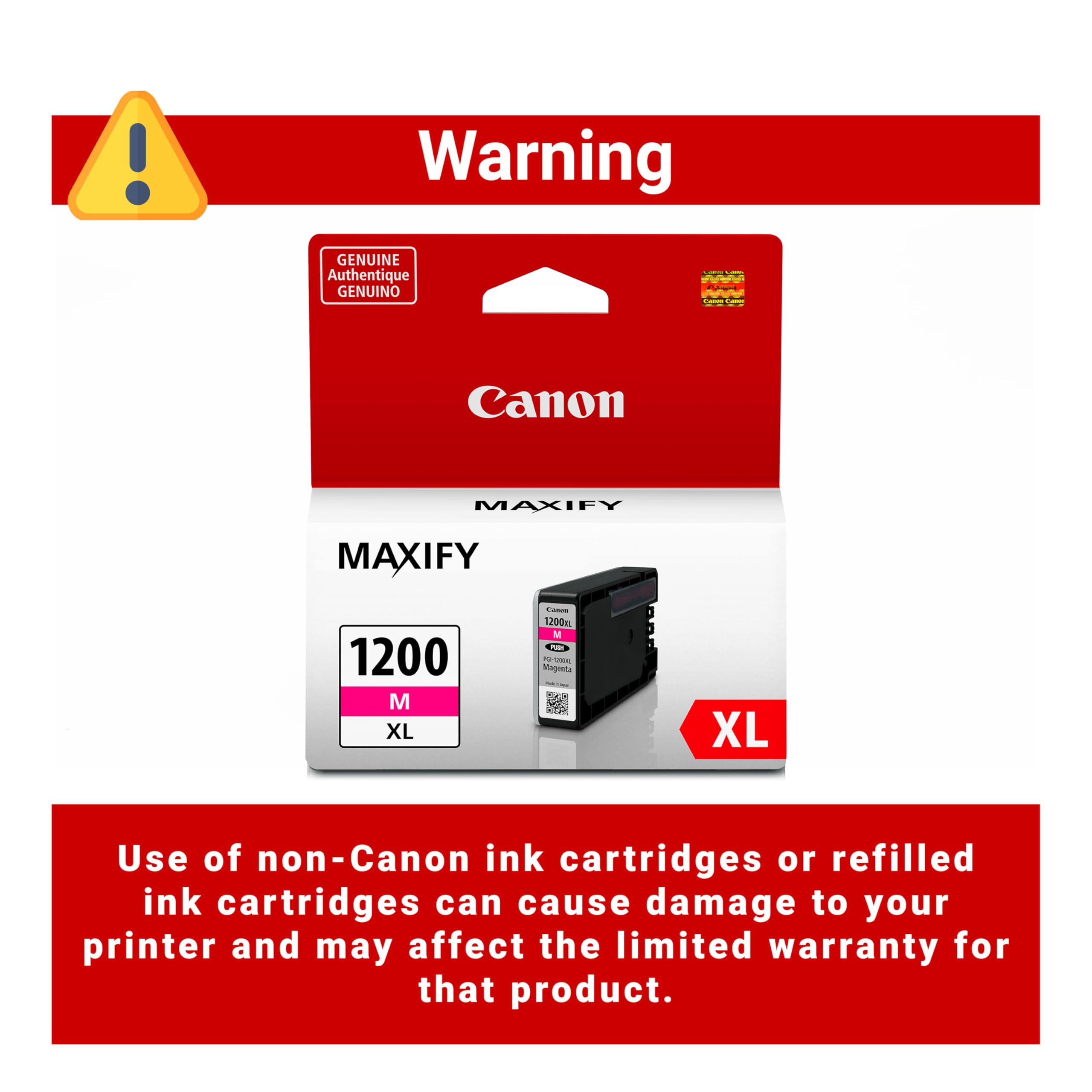 Canon PGI-1200XL Magenta Compatible to iB4120,MB2120,MB2720,MB5120,MB5420 Printers