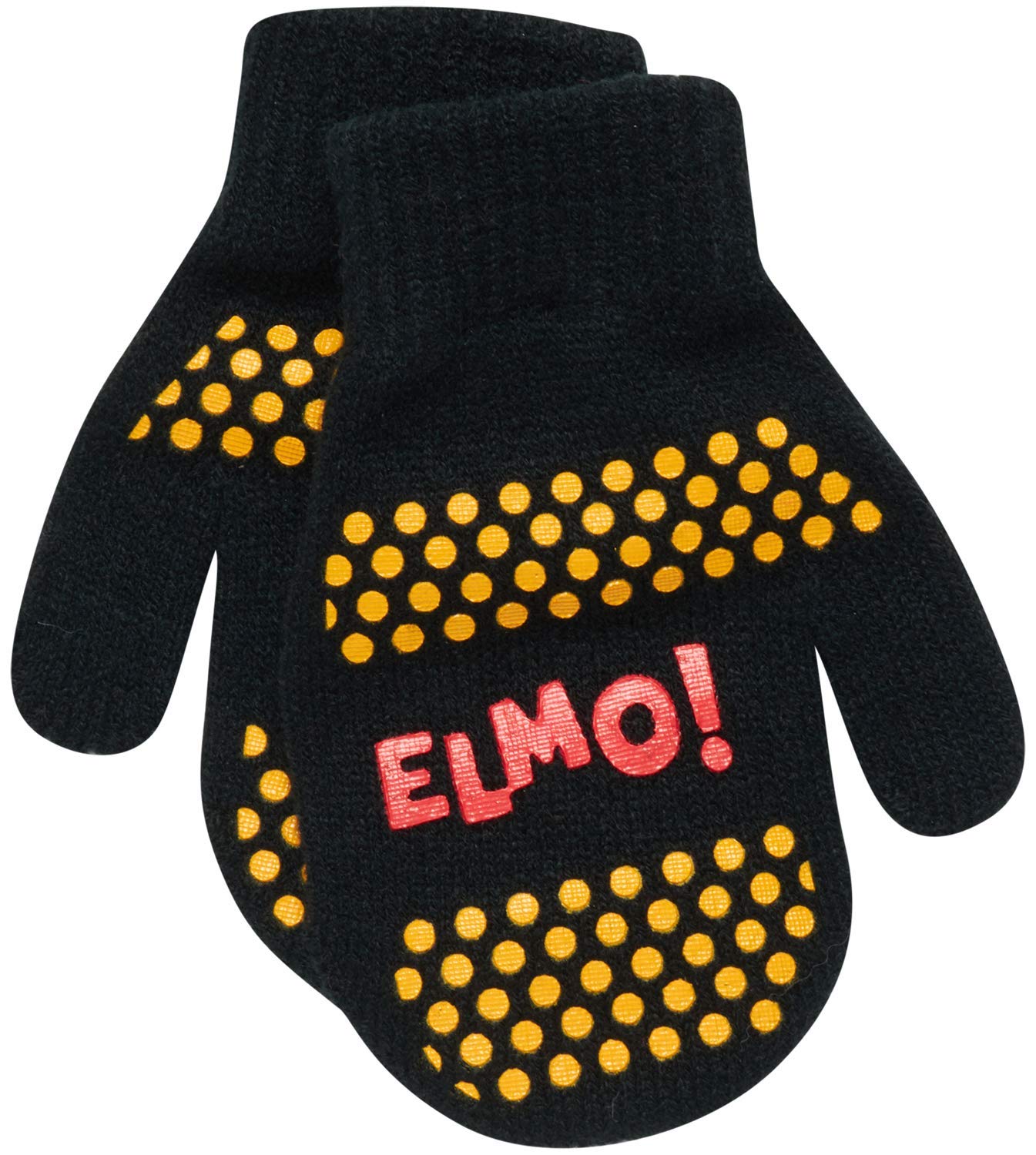 Sesame Street Elmo Hat and 2 Pair Mittens Cold Weather Set, Toddler Boys Age 2-4