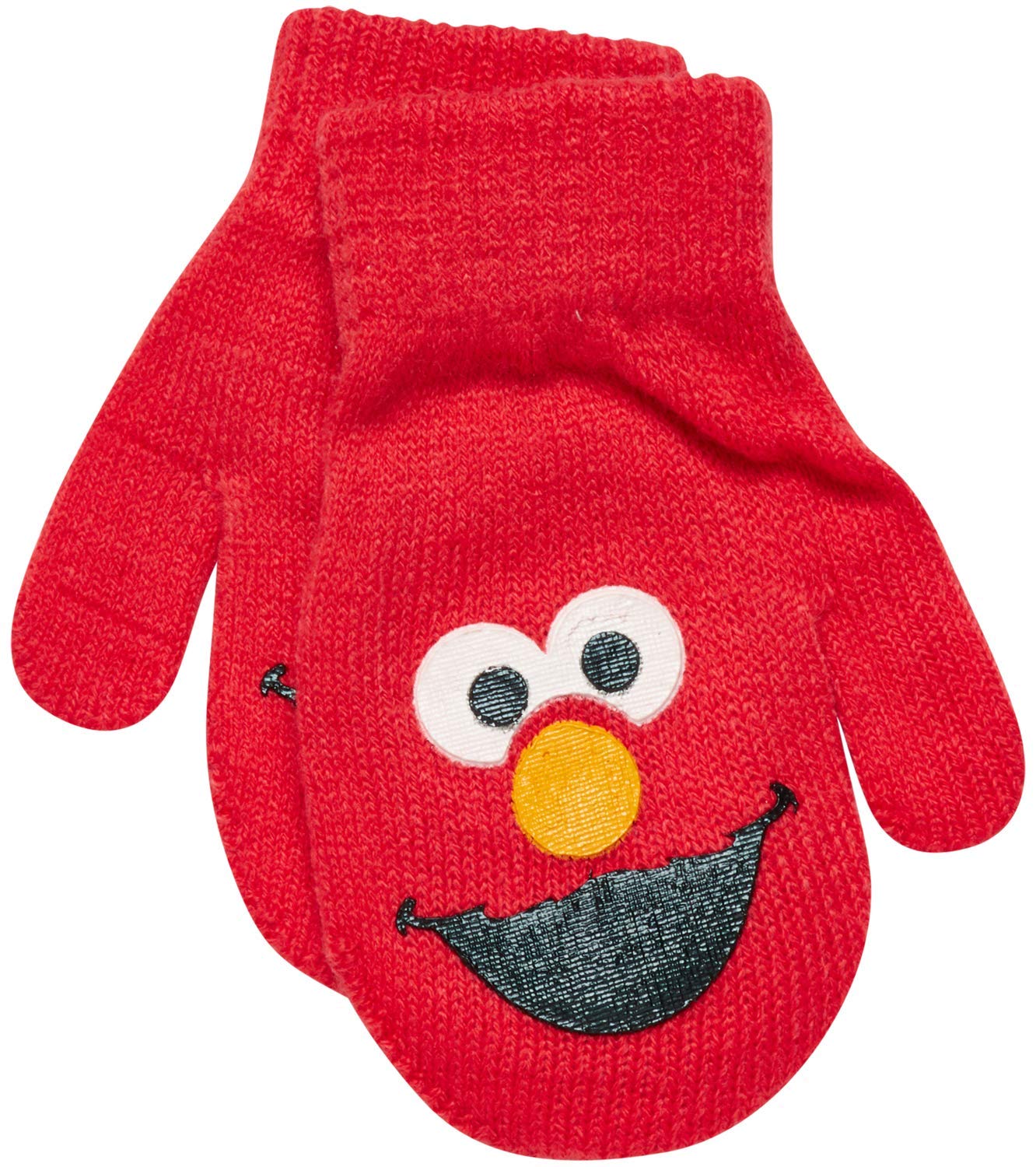 Sesame Street Elmo Hat and 2 Pair Mittens Cold Weather Set, Toddler Boys Age 2-4