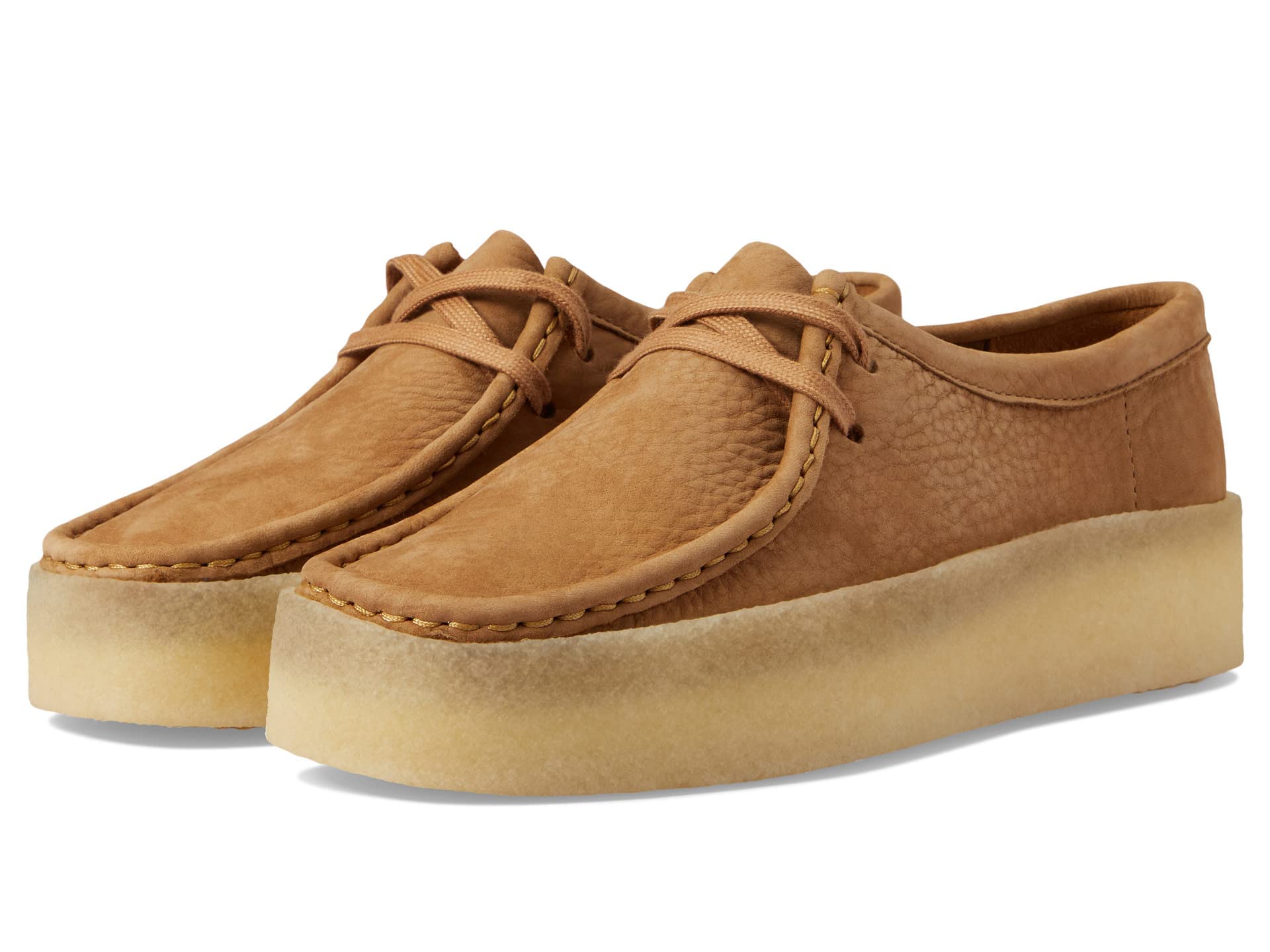 Clarks Women's Wallabee Cup Loafer Tan Nubuck 9.5