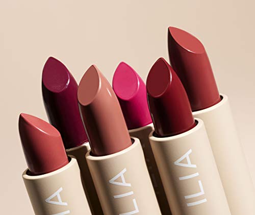 ILIA - Color Block Lipstick | Non-Toxic, Vegan, Cruelty-Free, Clean Makeup (Rumba (Classic Oxblood With Neutral Undertones))