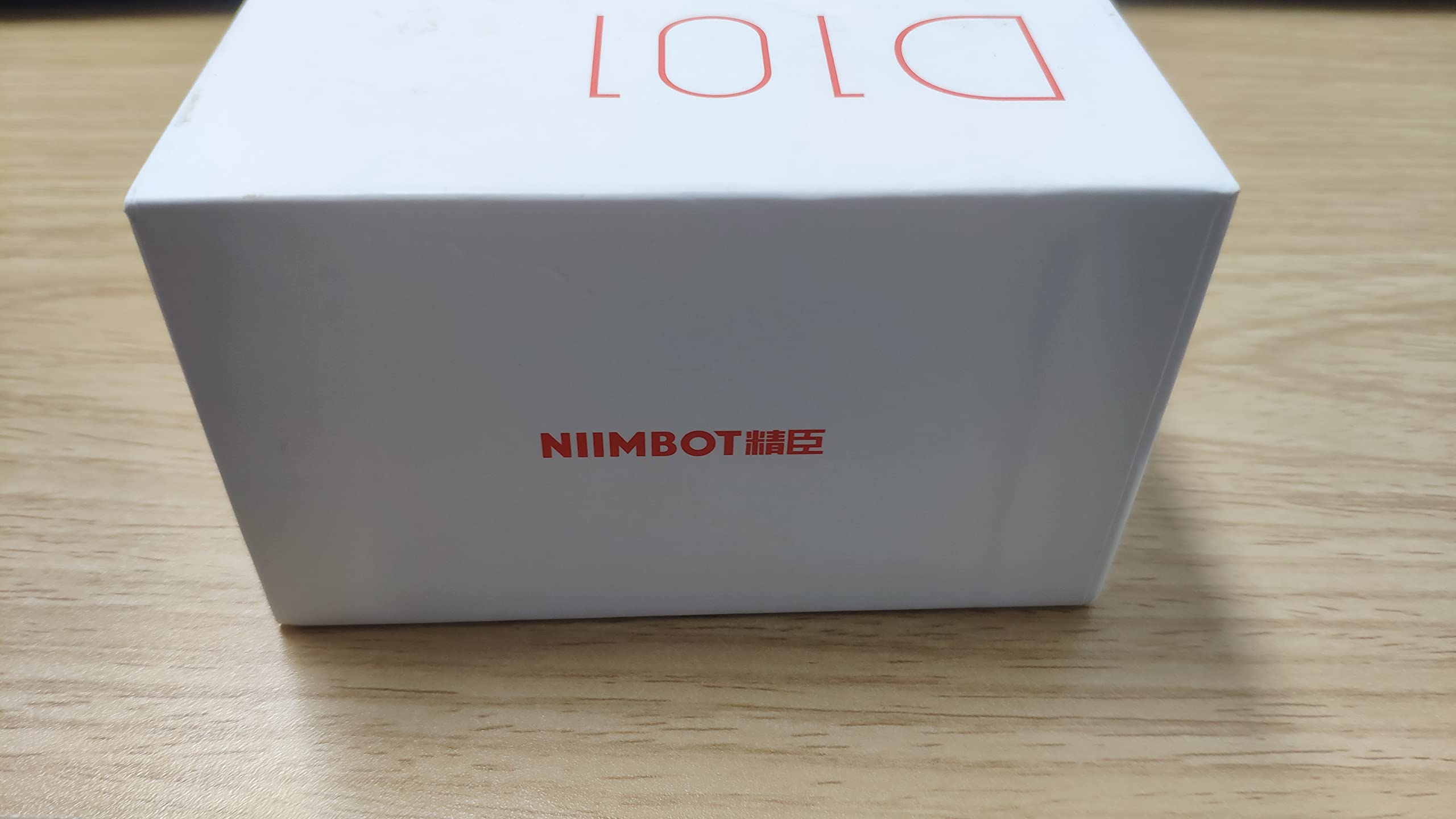 Label Maker Machine with Tape NIIMBOT D101 Label Printer 0.5 to 1 Inch Wide Wireless Connection Multiple Templates Available for Phone Pad Easy to Use Office Home Organization USB Rechargeable