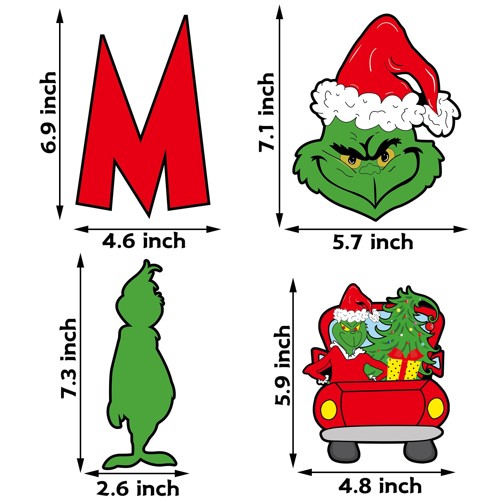 Merry Christmas Banner Christmas Decorations Red and Green Decorations Christmas Party Banner Decor for Home Office Fireplace Mantel