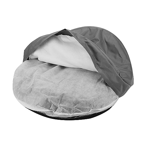 long rich Durable Oxford to Sherpa Pet Cave and Round Pet Bed, 25", with Removable top and Insert, by Happycare Textiles