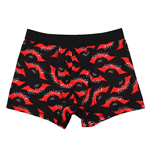 Bioworld The Batman Movie Batman And Riddler Logos Mens Boxer Briefs Underwear 3pk Set- XL Black