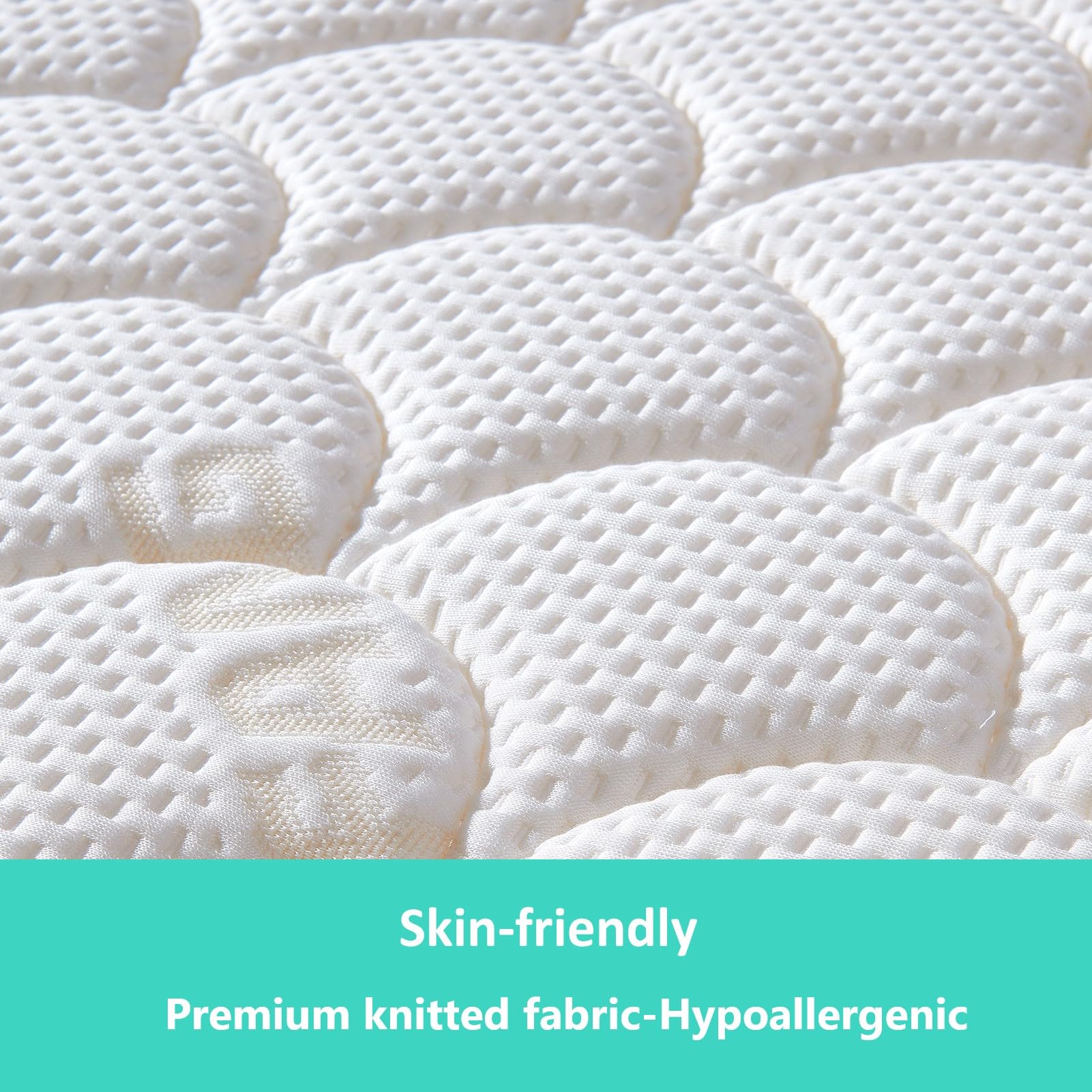 Vibe bear Premium Foam Mini Crib Mattress - Dual-Sided- 38x24x4 Inch- 100% Breathable, Non-Toxic, Quiet and Odorless, Hypoallergenic, Fits Most Mini Cribs