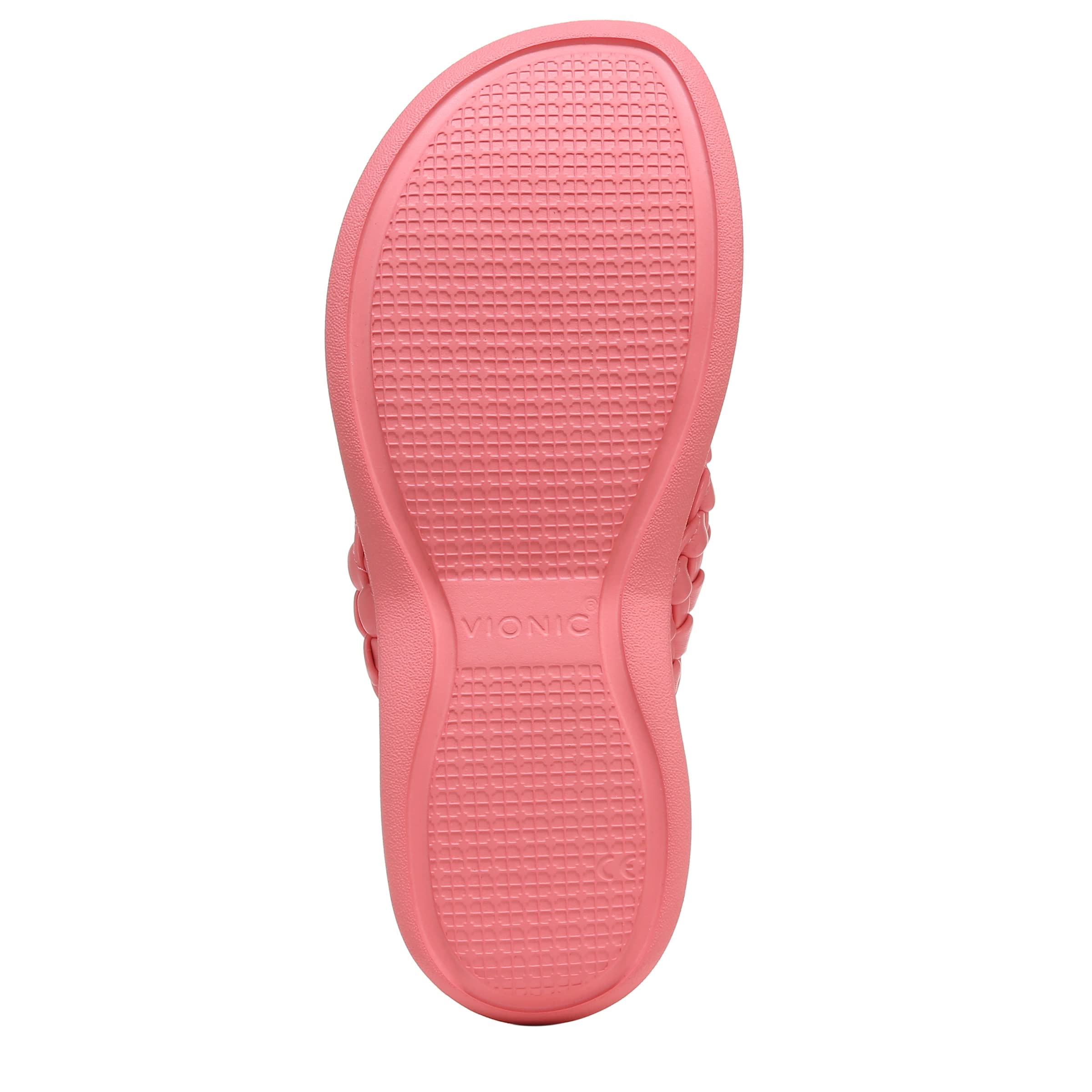 Vionic Kenji Women's Toe-post Platform Wedge Sandal Shell Pink - 8.5 Medium