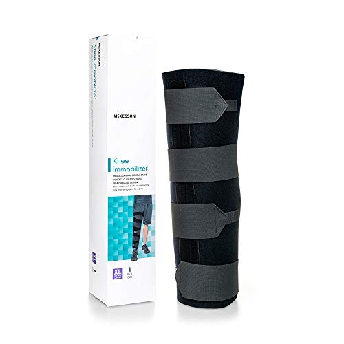 McKesson Knee Immobilizer Brace, Adjustable Leg Straightener, One Size Fits Most, 18 in, 1 Count