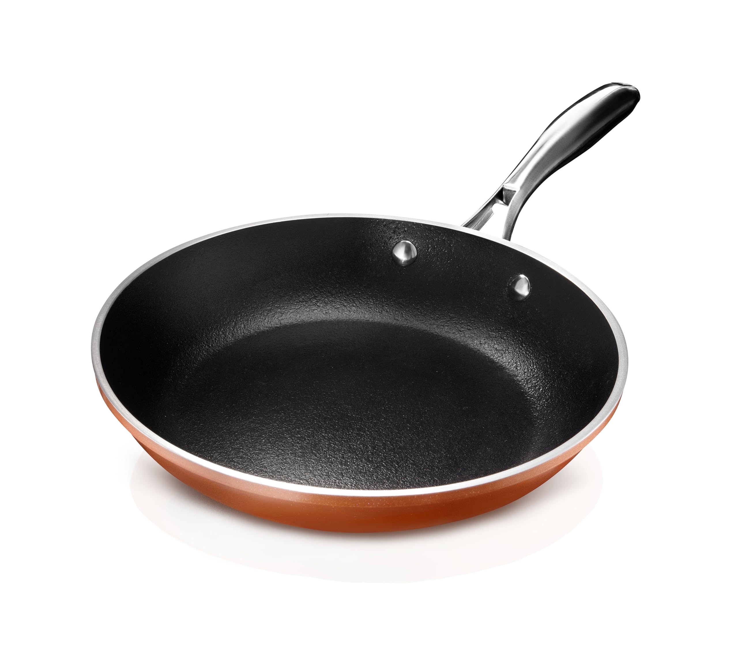 GOTHAM STEEL 12 Inch Non Stick Frying Pans Nonstick Frying Pan, Nonstick Pan, Cooking Pan, Nonstick Skillet, Cooking Pan, Non Stick Pan, Oven Safe Copper Pan for Cooking, Dishwasher Safe