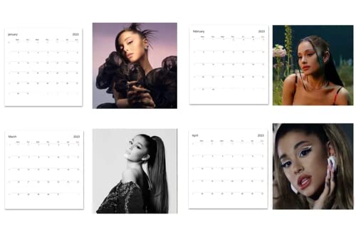 2023 Ariana Calendar Gr%an Celebrity Wall Calendar 2023 Calendars Gift for Daughter