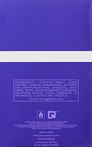 Ultraviolet By Paco Rabanne For Men. Eau De Toilette Spray 3.4 Ounces