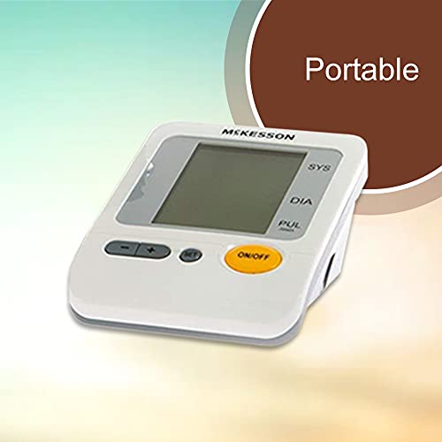 McKesson Digital Blood Pressure Monitor and Nylon Arm Cuff - 1-Tube, Automatic Inflation, for Adults - Large Cuff, 23 cm - 40 cm, 24 Count