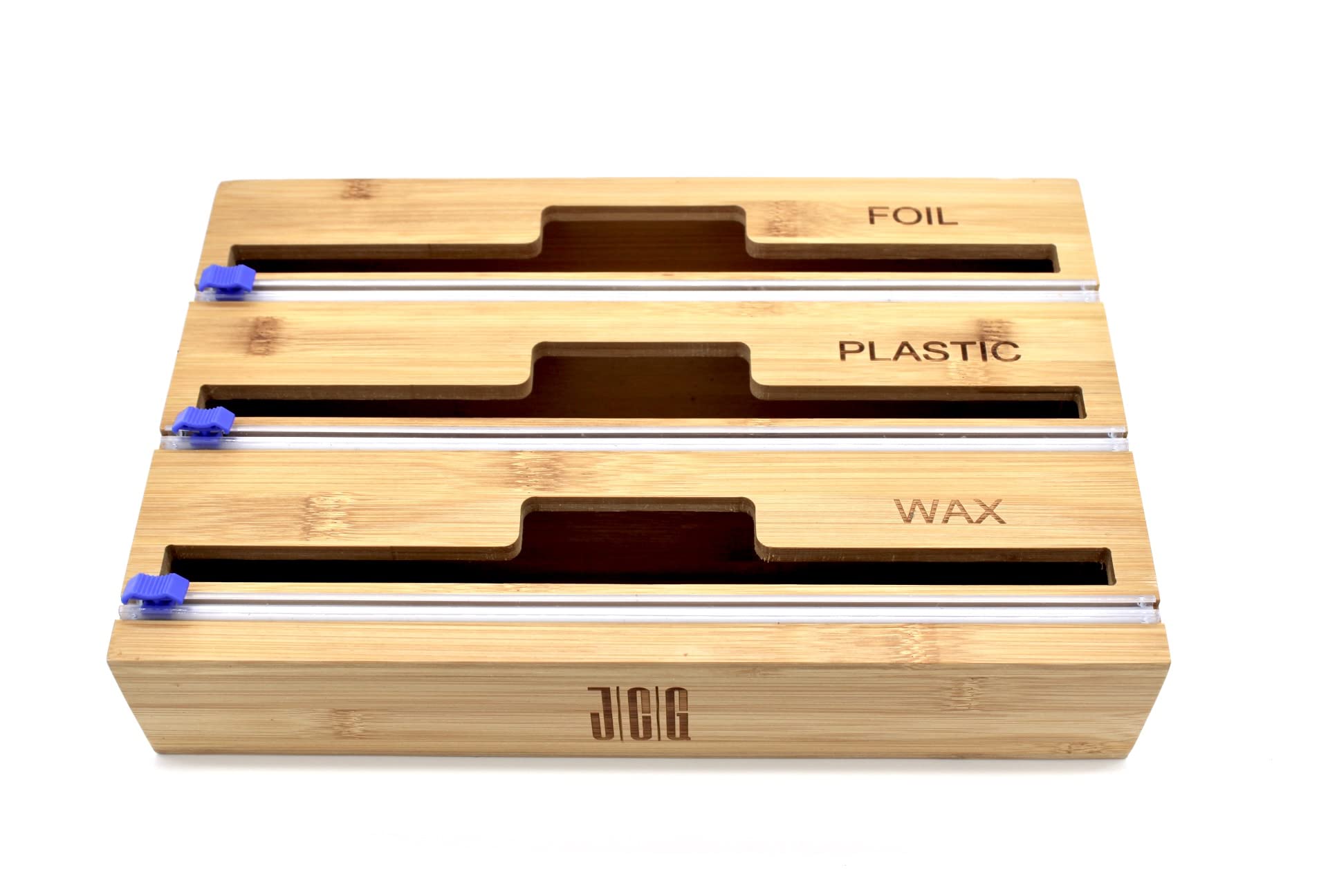 JCG 3 in 1 Bamboo Wrap Dispenser and kitchen organizer