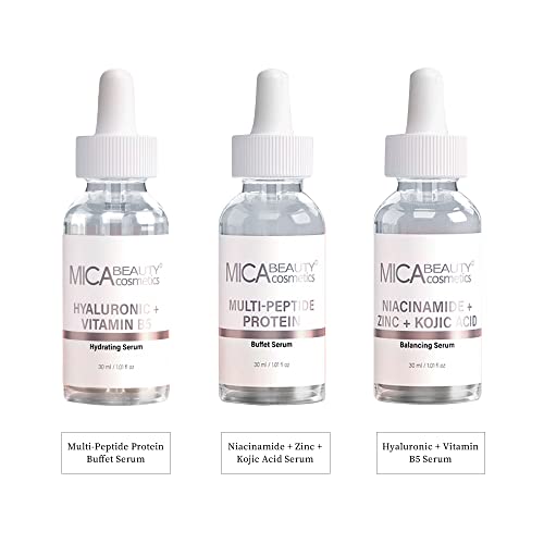 Mica Beauty Niacinamide + Zinc + Kojic Acid Serum, Used by Anyone to Tackle Acne Scars or Dullness Especially Suitable for Oily Skin ,30ml /1.01 fl oz