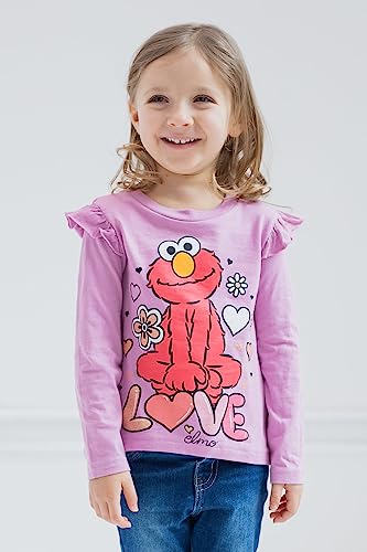 Sesame Street Elmo Toddler Girls 2 Pack T-Shirts Multicolored 2T