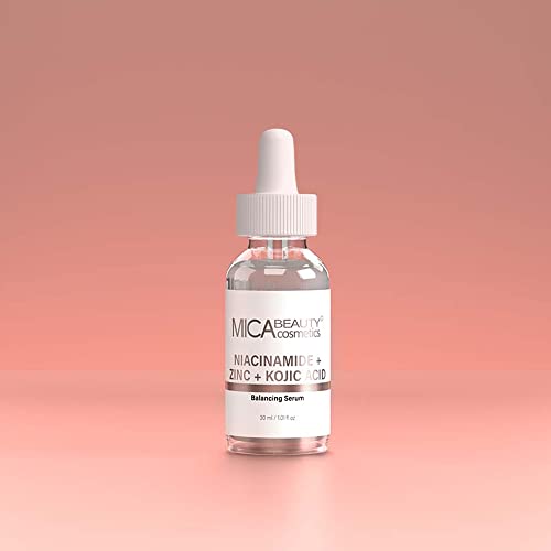Mica Beauty Niacinamide + Zinc + Kojic Acid Serum, Used by Anyone to Tackle Acne Scars or Dullness Especially Suitable for Oily Skin ,30ml /1.01 fl oz