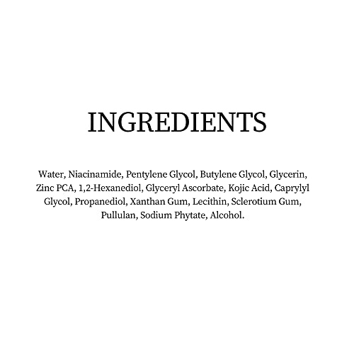 Mica Beauty Niacinamide + Zinc + Kojic Acid Serum, Used by Anyone to Tackle Acne Scars or Dullness Especially Suitable for Oily Skin ,30ml /1.01 fl oz