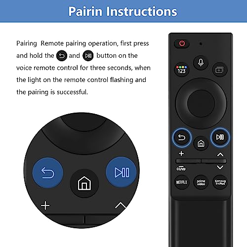 2021 Model BN59-01357A Replacement Voice Remote Control fit for Samsung Smart TVs Compatible with Samsung QLED Series Smart TV Also BN59-01357F BN59-01357P Full Function Replacement