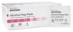 McKesson Alcohol Prep Pads Pdi Professional Disp 2 Ply 200'S Sterile Single Use - Box of 200