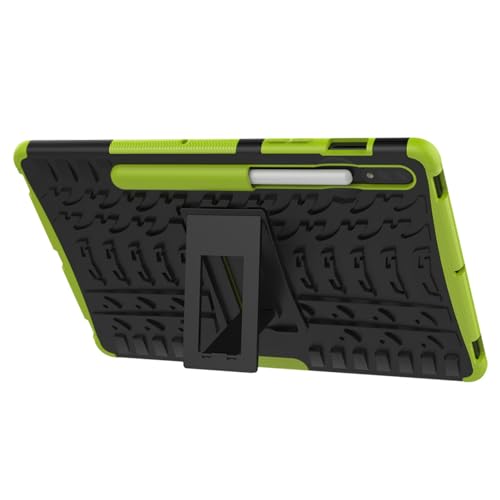 DWaybox Tablet Case for Samsung Galaxy Tab S9 FE SM-X510/X516B 10.9 inch Released 2023, 2in1 Dual Layer Combo Rugged Heavy Duty Shockproof Protective Cover with Kickstand -Green