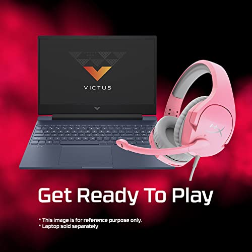 HyperX Cloud Stinger β Gaming Headset, Memory Foam, Soft Leatherette, Durable Steel Sliders, Swivel-to-mute Noise-Cancelling Microphone, Works on PC, PS4, PS5, Xbox and Mobile β Pink