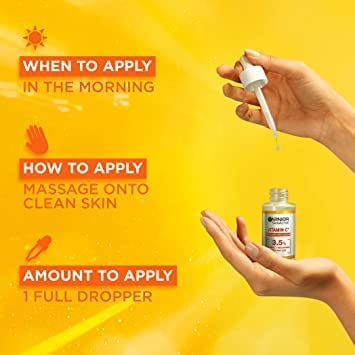 Garnier Skin Naturals Glow and Anti-dark spots Brightening Serum, 30ml